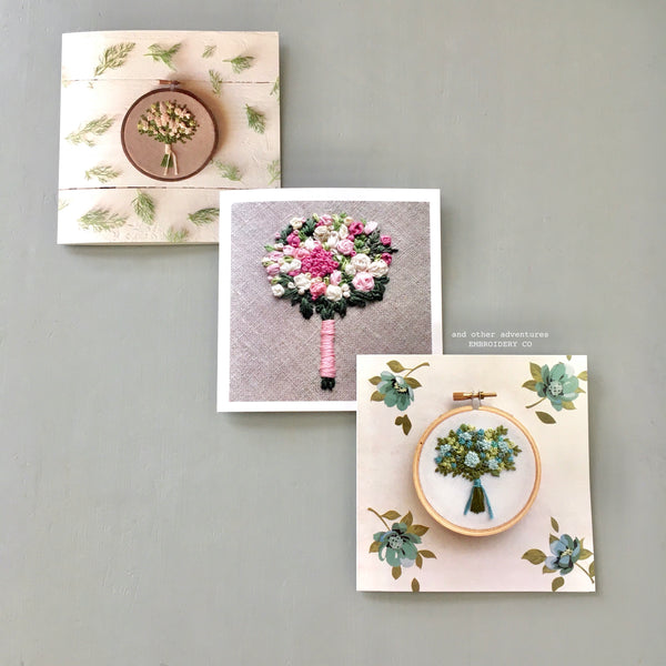 My new embroidery-inspired greeting card collection - And Other ...