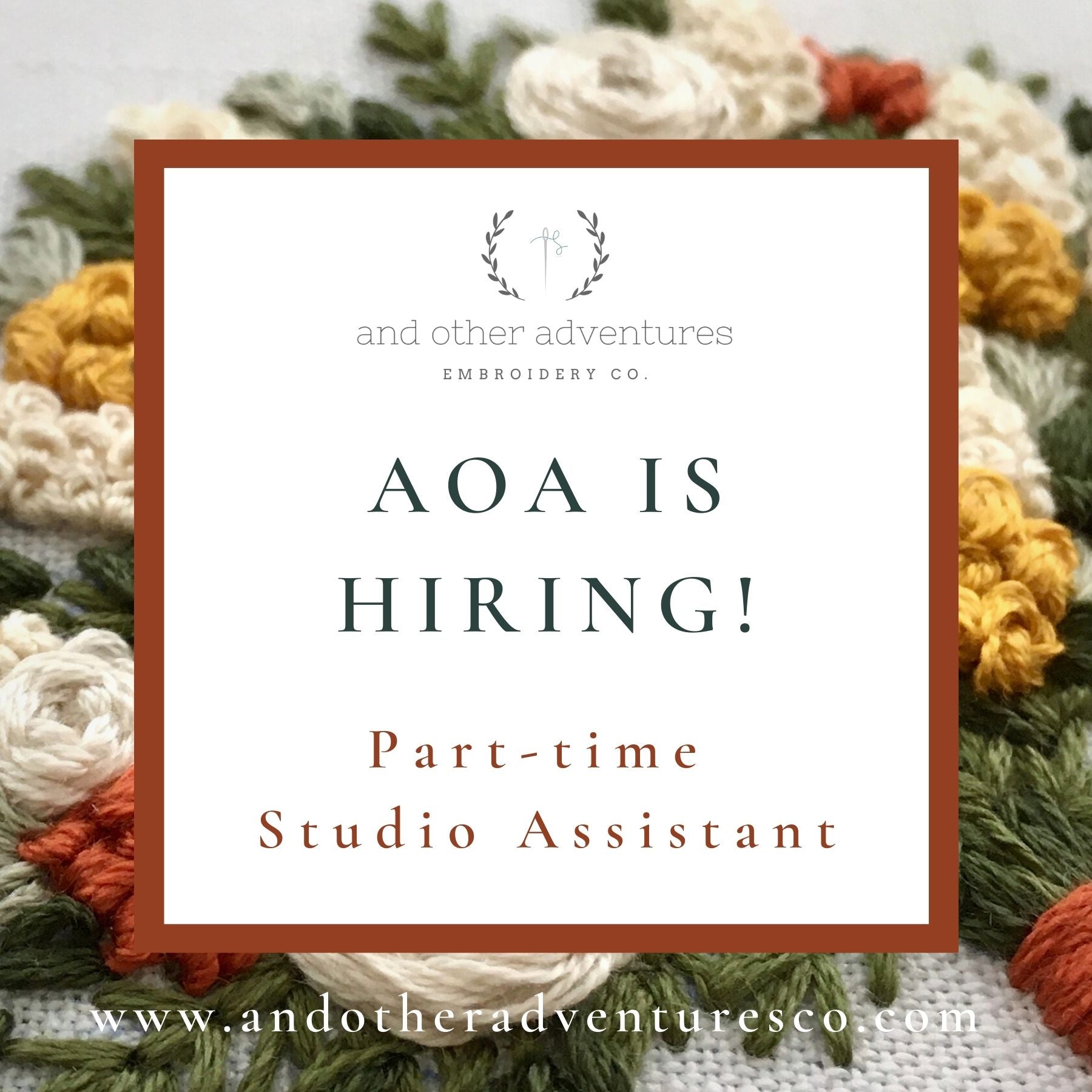 The Journal - And Other Adventures Embroidery Co