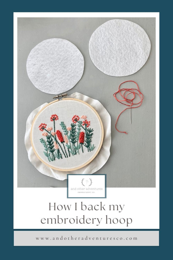 Video Tutorial: How I Back My Embroidery Hoops - And Other Adventures ...