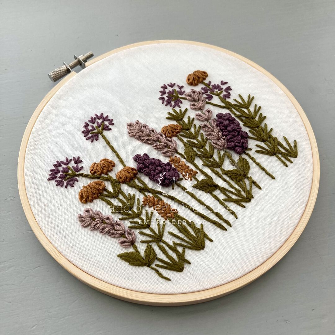 Hand Embroidery PDF Pattern - Meadow in Plum - And Other Adventures ...