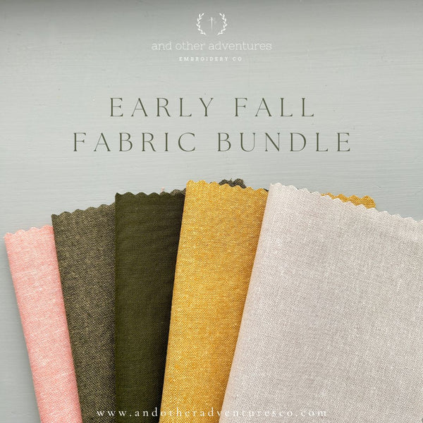 Linen Fabric Bundle - Early Fall - And Other Adventures Embroidery Co