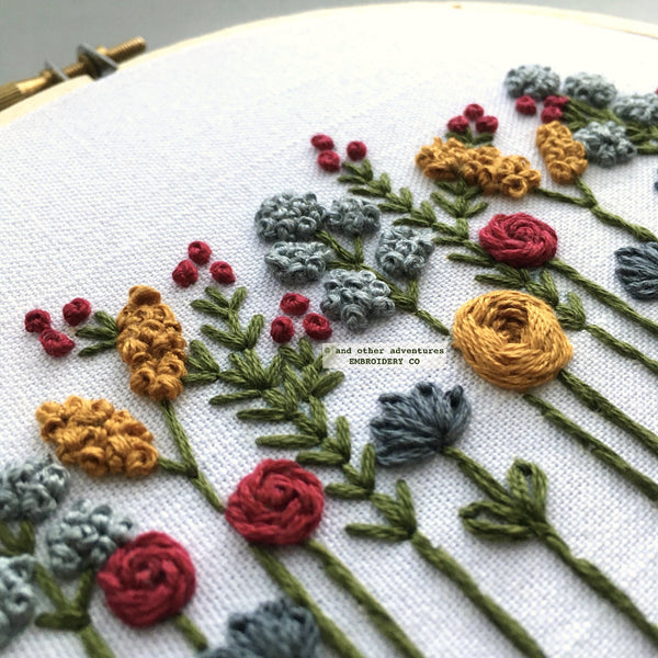 Hand Embroidery Kit - Wildflowers - November Skies - And Other ...
