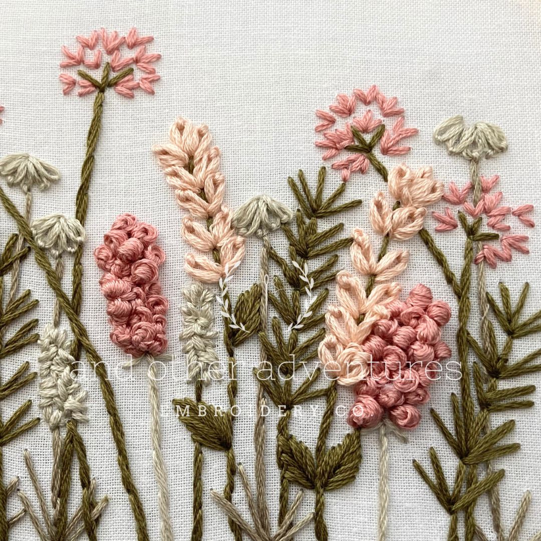 Hand Embroidery Kit - Meadow in Blush & Olive - And Other Adventures ...